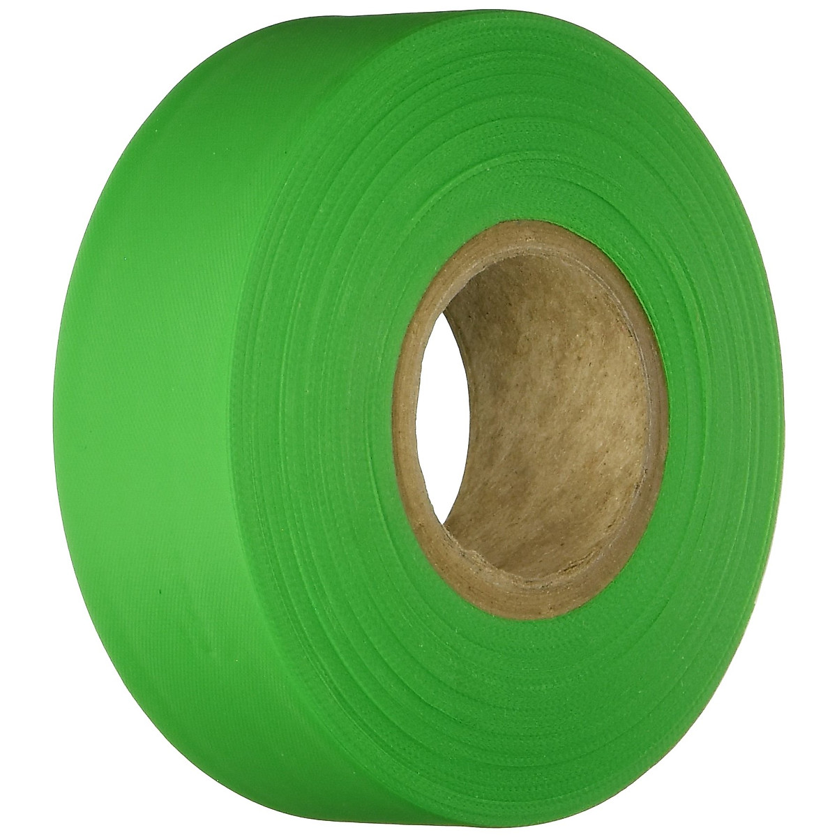 Brady 58353 Fluorescent Green Flagging Tape for Boundaries and Hazardous Areas - Non-Adhesive Tape, 1.188" Width, 150' Length (Pack of 1)