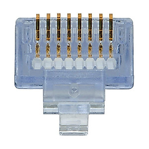 UbiGear 1000 Pcs RJ45 CAT5 CAT5e 8P8C Modular Network Cable LAN Connector End Plug LOT