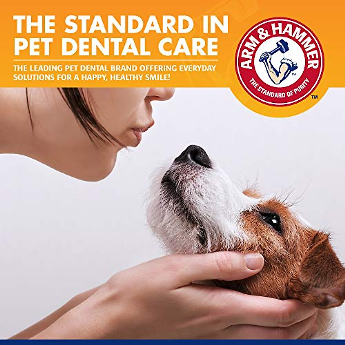 Arm & Hammer for Pets Tartar Control Kit for Dogs | Contains Toothpaste, Toothbrush & Fingerbrush | Reduces Plaque & Tartar Buildup | Safe for Puppies, 3-Piece , Beef Flavor