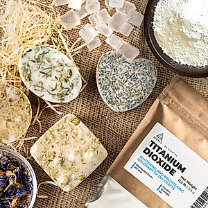 Titanium Dioxide 0.5 Lb - Pure Titanium Dioxide for Soap Making - Whitening Colorant for DIY and Crafts - Titanium Dioxide Powder - Titanium Dioxide for Soap