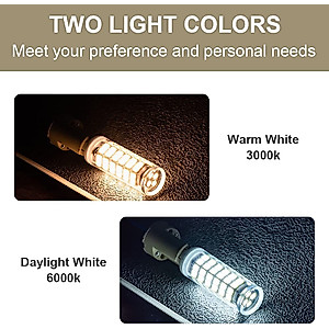 G8 LED Bulb Dimmable 8W Equivalent to 80W-100W Xenon Halogen Bulb, T4 Bi-Pin G8 Base, 120V for Under Counter Kitchen Lighting, Under-Cabinet Light 2 Pack (Warm White)