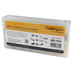 StarTech.com Deluxe Assortment PC Screw Kit - Screw Nuts and Standoffs - Screw kit, TAA (PCSCREWKIT)
