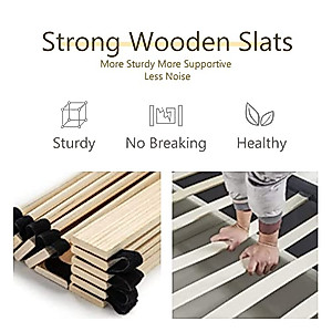 UNIZONE Full Upholstered Bed Frame with Headboard, Tufted Platform Bed with Button Headboard, Wood Slats Support, Mattress Foundation, No Box Spring Needed, Easy Assembly, Modern, Velvet, Pink