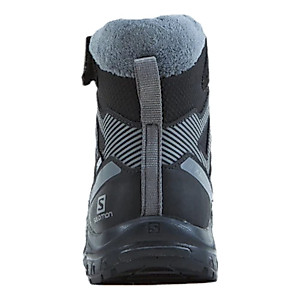 Salomon Kids XA PRO V8 CLIMASALOMON Waterproof Winter Boots Snow, Black/Phantom/Quiet Shade, 1 US Unisex Little
