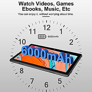 Xgody Android 11.0 Tablet 10 Inch pc 4GB RAM 64GB ROM 256GB Expand 6000 mAh Battery, Quad-Core Processor Tablet, HD IPS Screen, 2.0MP Front+8.0MP Rear Camera, Bluetooth, Wi-Fi, Google GMS Tablet