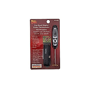 Maverick Housewares DT-09C Black Redi-Chek Fast Read Digital Probe Thermometer, Black