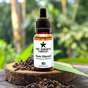 The Goodbye Company Gum Disease Treatment - 100% Pure Neem & Clove Oil - Natural Gingivitis Remedy - Non-Toxic, BPA-Free Oral Care - Fast-Acting Gum Healer (30ml)