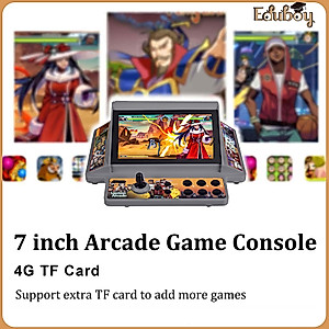 Eduboy 7" inch Android Game Machine, Laptop Retro Arcade Console,