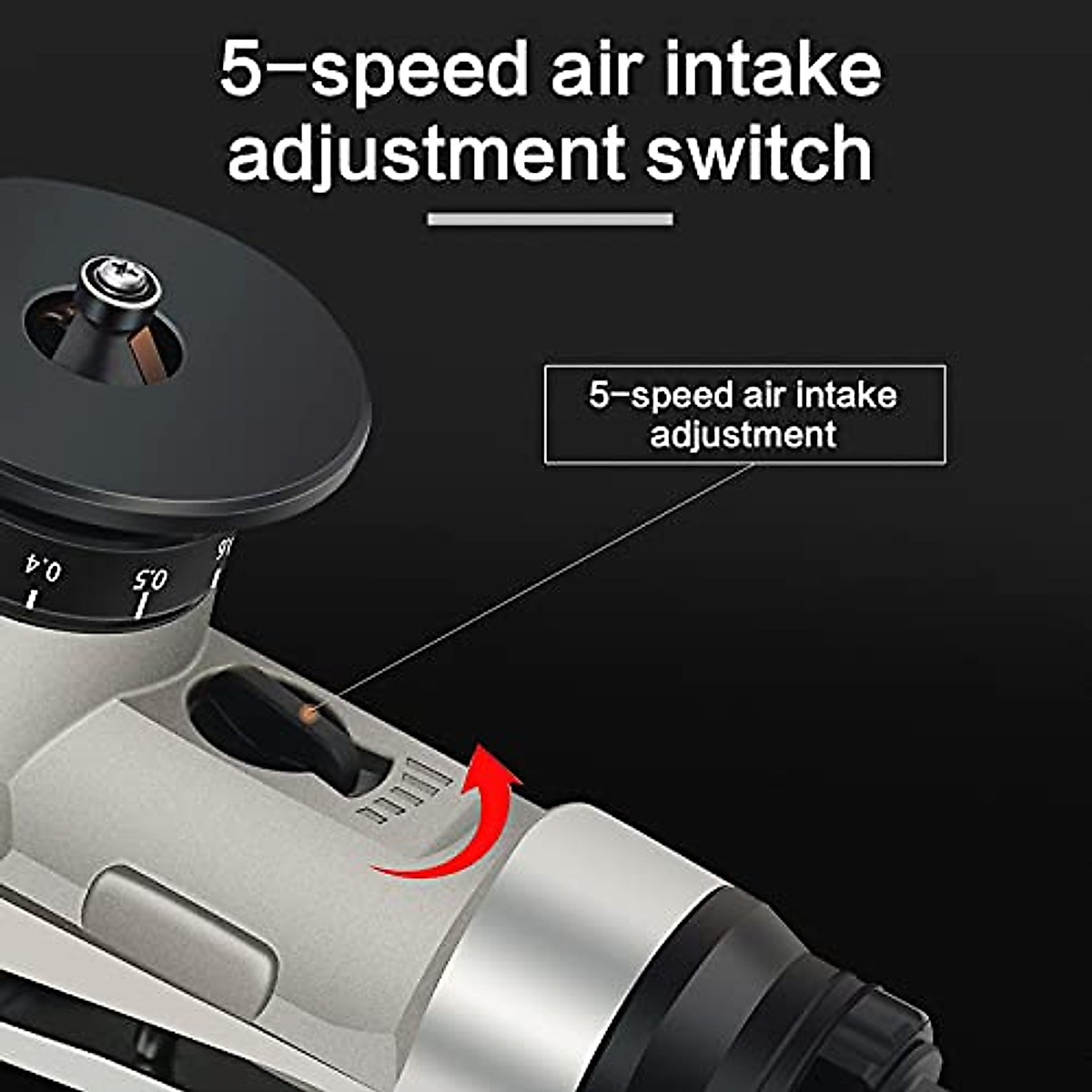 FOLCONROAD Pneumatic Mini Chamfering Machine, 45 Degree Beveling Metal Trimming Deburring Tool, Air-Powered Hand Held (Chamfering Machine+Inserts)