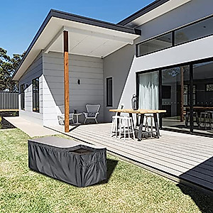 Outdoor Storage Box Cover Waterproof Outdoor Furniture Winter Cover for Garden Deck Box Container