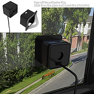 Teccle Window Mount for Blink Mini, Through Window Use Blink Mini Indoor Security Camera, No Need to Run Wiring Outdoors (Pack of 2, Black)