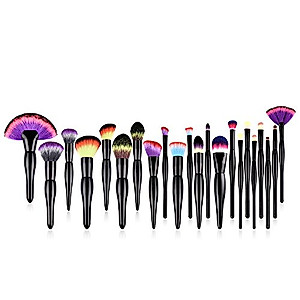4 in One Makeup Brush Eyeliner Set Brushes 22Pcs Lip Pro Foundation Powder Brush Eyeshadow Makeup Tool Brush Makeup Stack