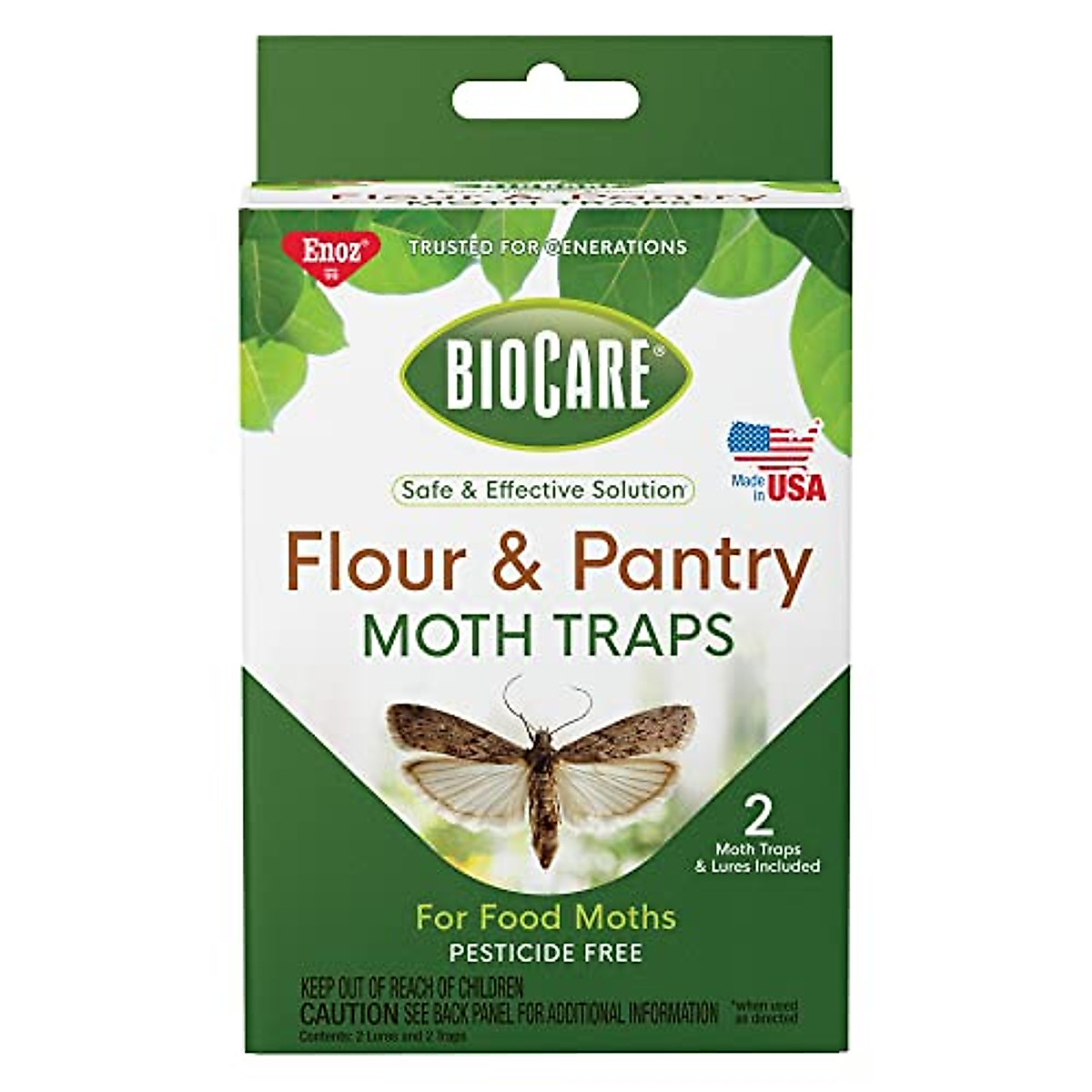 BioCare Flour and Pantry Moth Traps with Lures, 2 Count