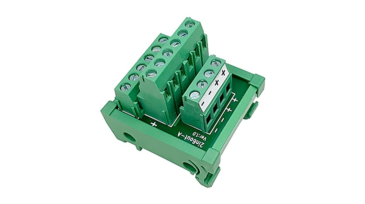 Jienk 2 in 6 Out 25A DIN Rail Terminal Block Module