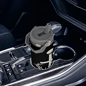 Christian Cross Not Ashamed Romans 116 Crown 30 OZ Insulated Tumblers with Handle And Straw Leakproof Vacuum Insulated Stainless Steel Water Bottle for Car Fishing Travel