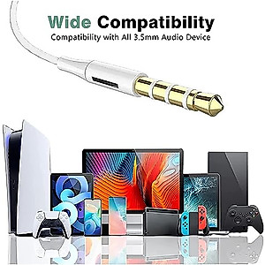 2 Pack Earbuds with 3.5mm Plug Wired Headphones/Earphones Built-in Microphone & Volume Control Compatible with iPhone,iPad,iPod,MP3/4,Android and 3.5mm Audio Devices