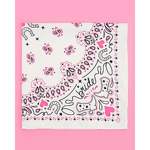 xo, Fetti Bachelorette Party Pink Rodeo Bride Bandana | Last Rodeo Bachelorette Party Decorations, Bridesmaid Gift, Bridal Shower Party Favor, Nashville Bride, Wedding Party Favor