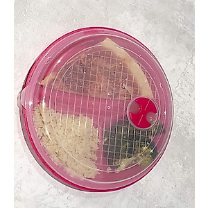 3 Pack Divided Microwave Lunch Plate Set with Lids Vented Food Storage Food Grade Plastic