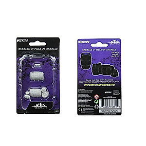 WizKids Deep Cuts Unpainted Miniatures Terrain: Wave 5: Barrel & Pile of Barrels