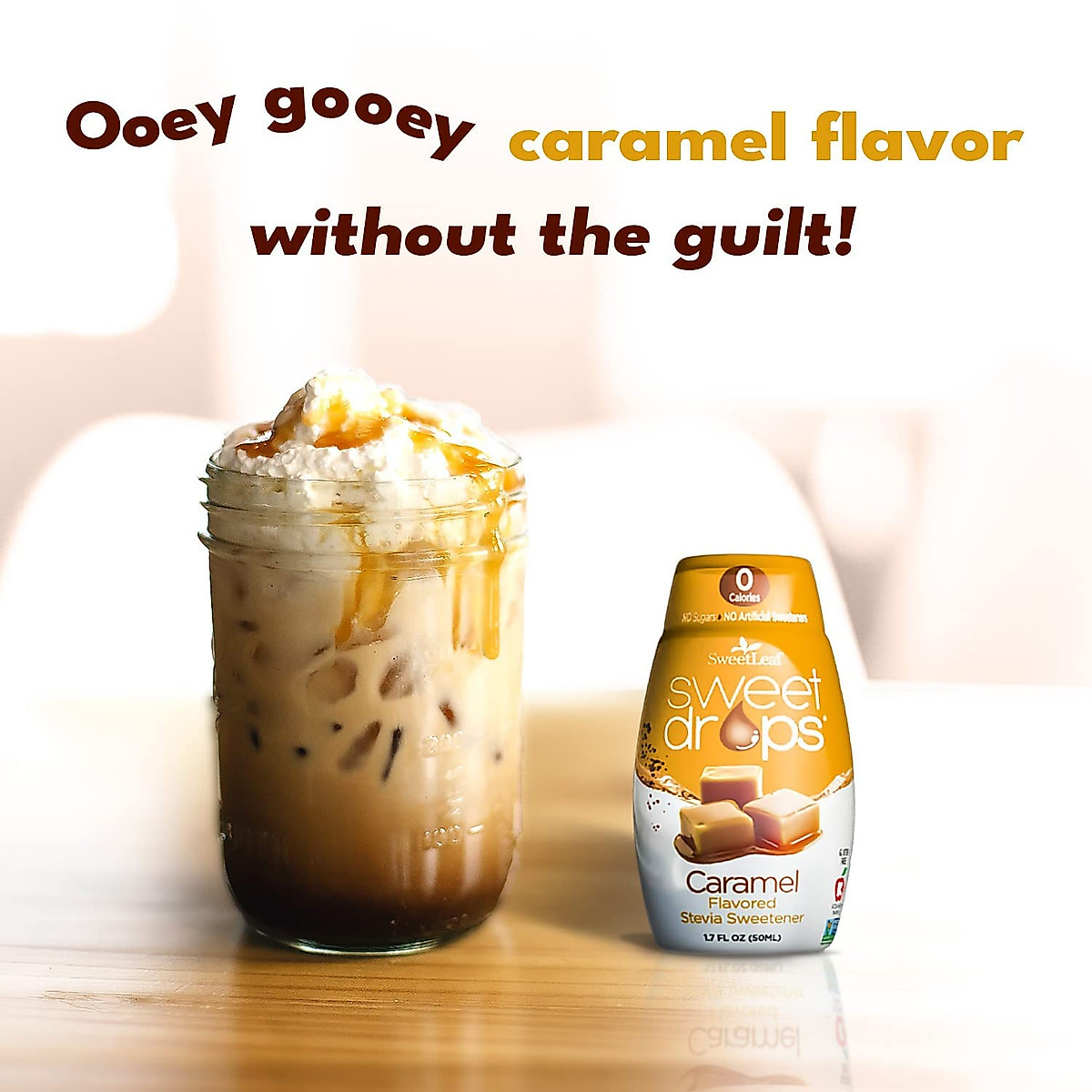 SweetLeaf Sweet Drops Caramel Stevia Liquid Sweetener - Flavor Foods, Keto Coffee with Sugar Free, 0 Calorie, Non-Glycemic Response SweetLeaf Stevia Drops, 1.7 Fl Oz Ea (Pack of 3)