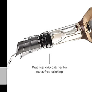 AdHoc Icepour Wine Chiller and Pourer - White Wine Chiller with Built-In Wine Aerator - Wine Pourer with Stainless Steel Ice Rods - Hand Wash - Stainless Steel, 7.5"