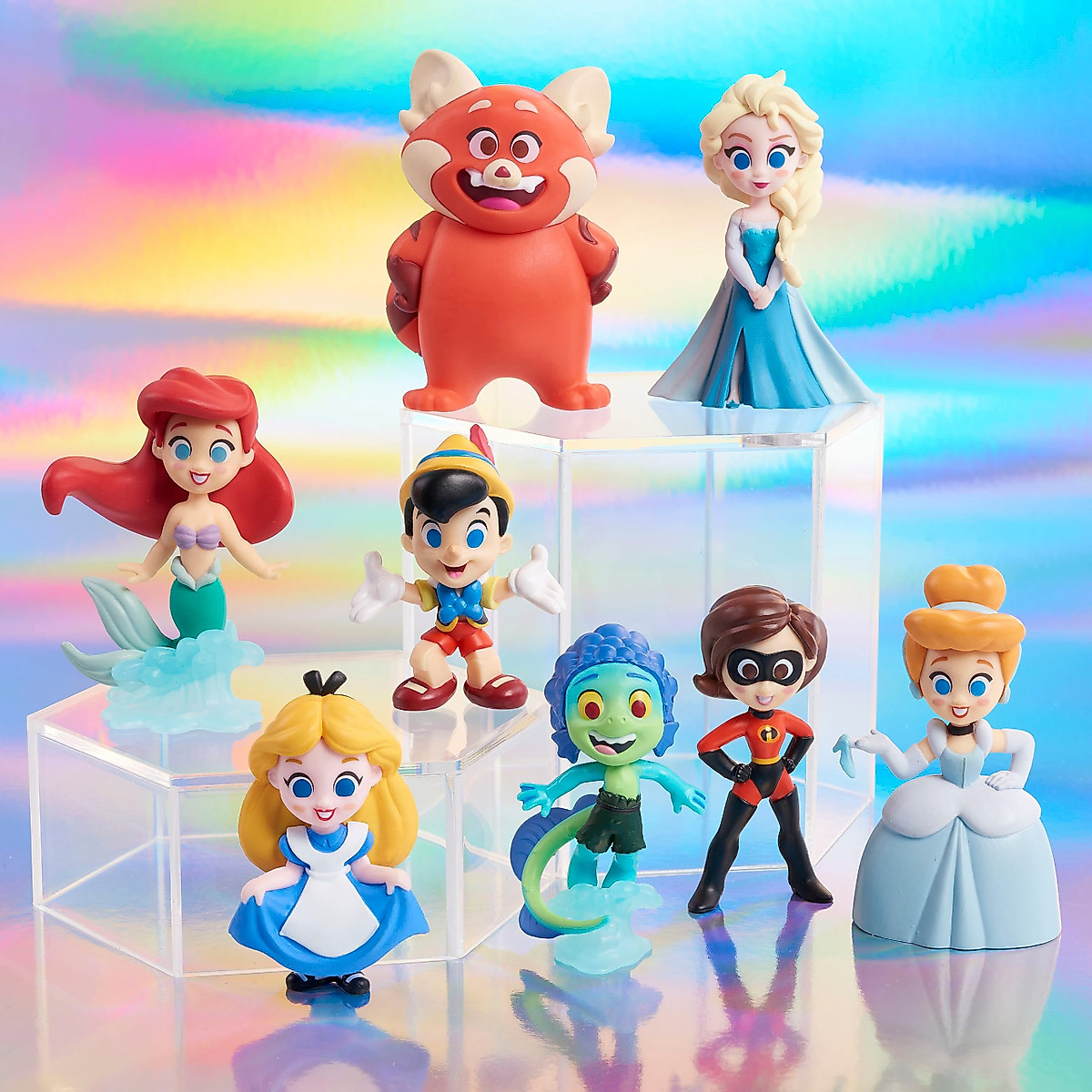 Disney100 Years of Epic Transformations, Limited Edition 8-piece Figure Set, Kids Toys for Ages 3 Up by Just Play