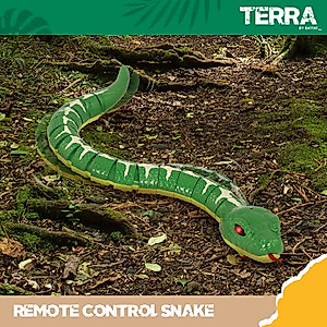 Terra by Battat Remote Control Emerald Tree Boa - Electronic Snake Toy for Kids Ages 6+