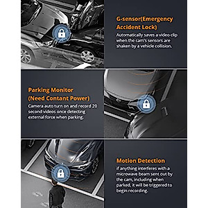 Kingslim D5-4K Dash Cam with WiFi - Front Dash Camera for Cars with GPS and Speed, Sony Night Vision, Support APP and 256GB Max