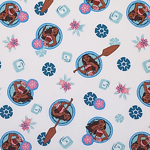 Disney Moana Fitted Crib Sheet 100% Soft Microfiber, Baby Sheet, Fits Standard Size Crib Mattress 28in x 52in