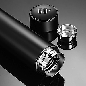 Stainless Steel Thermos, Smart Sports Water Bottle with LED Temperature Display ,Double Wall Vacuum Insulated Water Bottle, Stay Hot for 24 Hrs, Cold for 24 Hrs