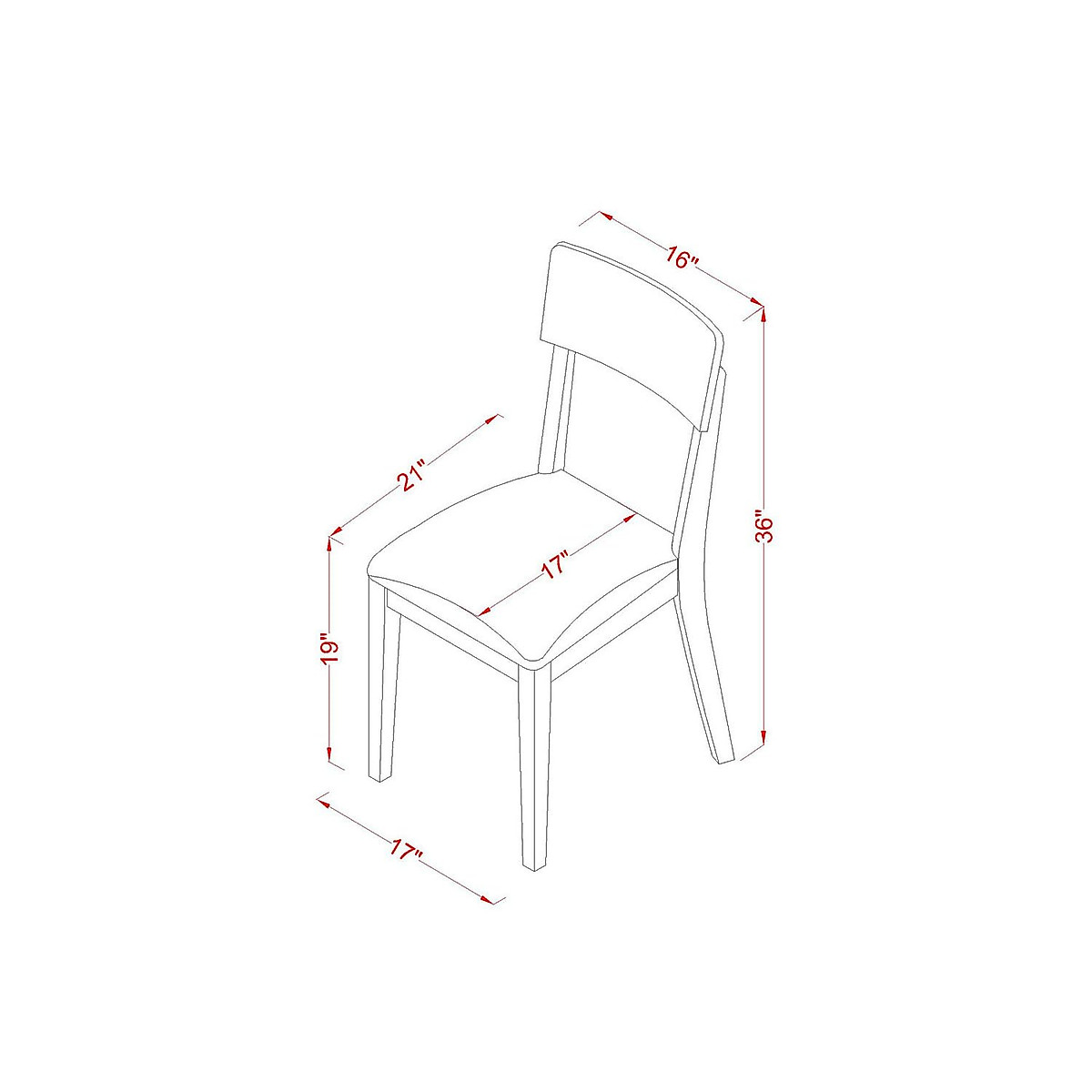 HomeStock Renaissance Revival 5 Pc Kitchen Tables and Chair Set with One Dover Dining Table and 4 Kitchen Chairs in A Linen White Finish