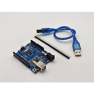 Elecbee UNO Development Board with USB Cable PCB Mount Expert DCC Improved Version