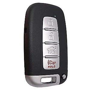 vurbemes 4 Buttons Replacement Key Fob fit for 2010 2011 2012 2013 2014 2015 Hyundai Sonata Elantra Genesis Veloster Kia Optima Smart Keyless Entry Key Fob (SY5HMFNA04)