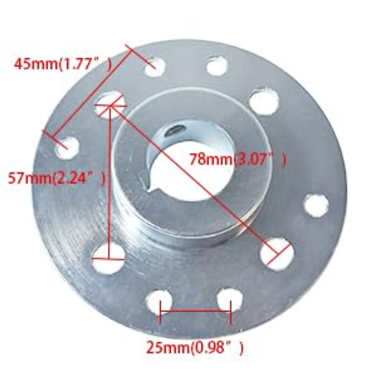 CPVNQMDG Rear 4" Drum Brake Band Pin with 65" Cable for Go Kart 1" Bore & 1/4" Keyway for Mini Bike 212cc 196cc 6.5hp Dune Buggies Drift Trike Heavy Duty Go Kart Cart with Hardware Kit