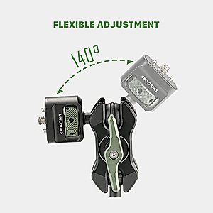 Tilta Mini Articulating Arm | Mount Camera Accessories with 1/4"-20 to 1/4"-20 (with Locating Pins) Connectors (Others Available Separately) | TA-MAA