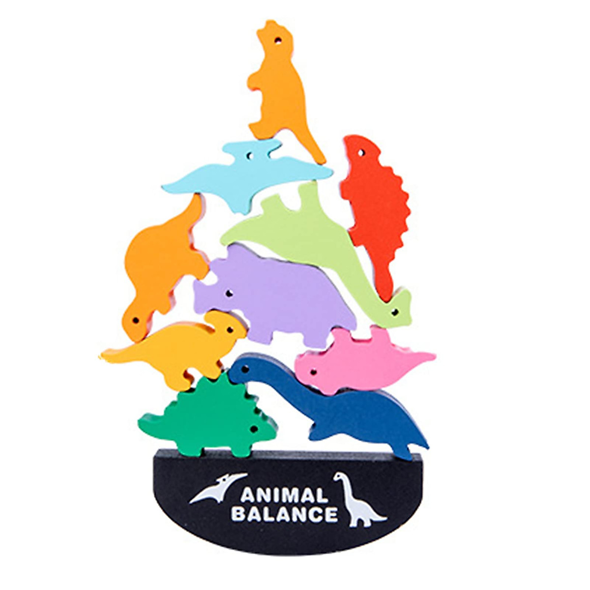 houzcx Dinosaur Stacking Toys for Children, Dinosaurs, Building Block Toys, 3-12 Years Old Children's Toys, Montessori Toys (First Edition)