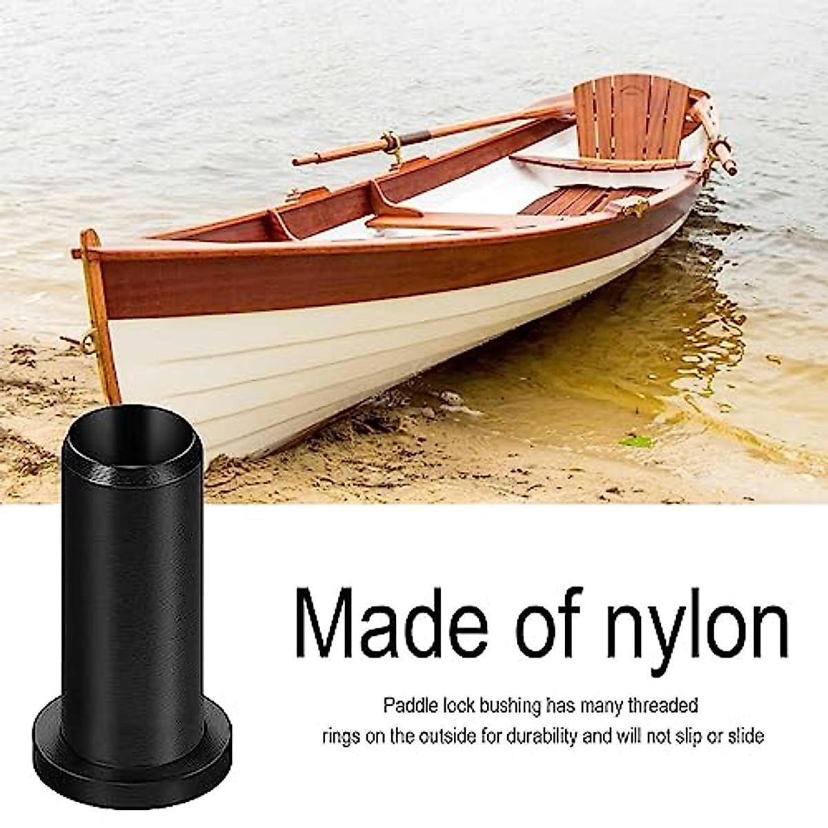 Lock Sleeve, 4-Pack/8-Pack Oar Collars Nylon Oar Sleeve For Oar Protector Durable Easy To Roll-On Oar Sleeve Boat Lock Clip Hardware Socket Boat Tool Holder Paddle Lock Sleeve Nylon Paddle Lock Socket