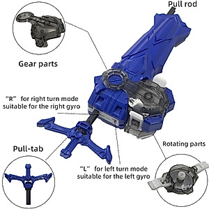 Cxdhzlx Cxdhzlx Battling Spinning Top Set, Gyro Gaming Toys, 8 Burst Gyro with 2 Way Launchers Grip Starter, Combat Battling Game, Burst Battling Stadium, Greats Gift for Children Boys Ages 6 8 10 12+