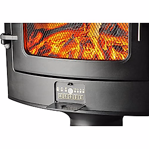 Cambridge 20 In. Free Standing Electric Fireplace, 1500W, with Realistic Log Display, and Adjustable Heater