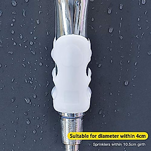 3 Pieces Silicone Shower Bracket Relocatable Suction Cup Shower Head Holder Wall Mount Removable Handheld Showerhead Holder Wall Rack Stand without Drilling Adhesive Mount Bracket for Bathroom Bathtub