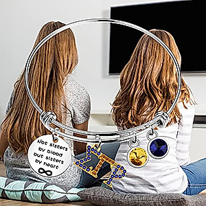 HOLLP 1922 Sigma Gamma Rho Sorority Jewelry SGR Bracelet Not Sisters by Blood But Sisters by Heart Bracelet Sister Gift for Sorority Women Girls (Bracelet-1)