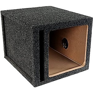 Bbox Single Vented 12 Inch Subwoofer Enclosure Engineered for Kicker Square/Single Sealed/Solo-Baric L5 & L7 Subwoofers - Improves Audio Quality, Sound & Bass