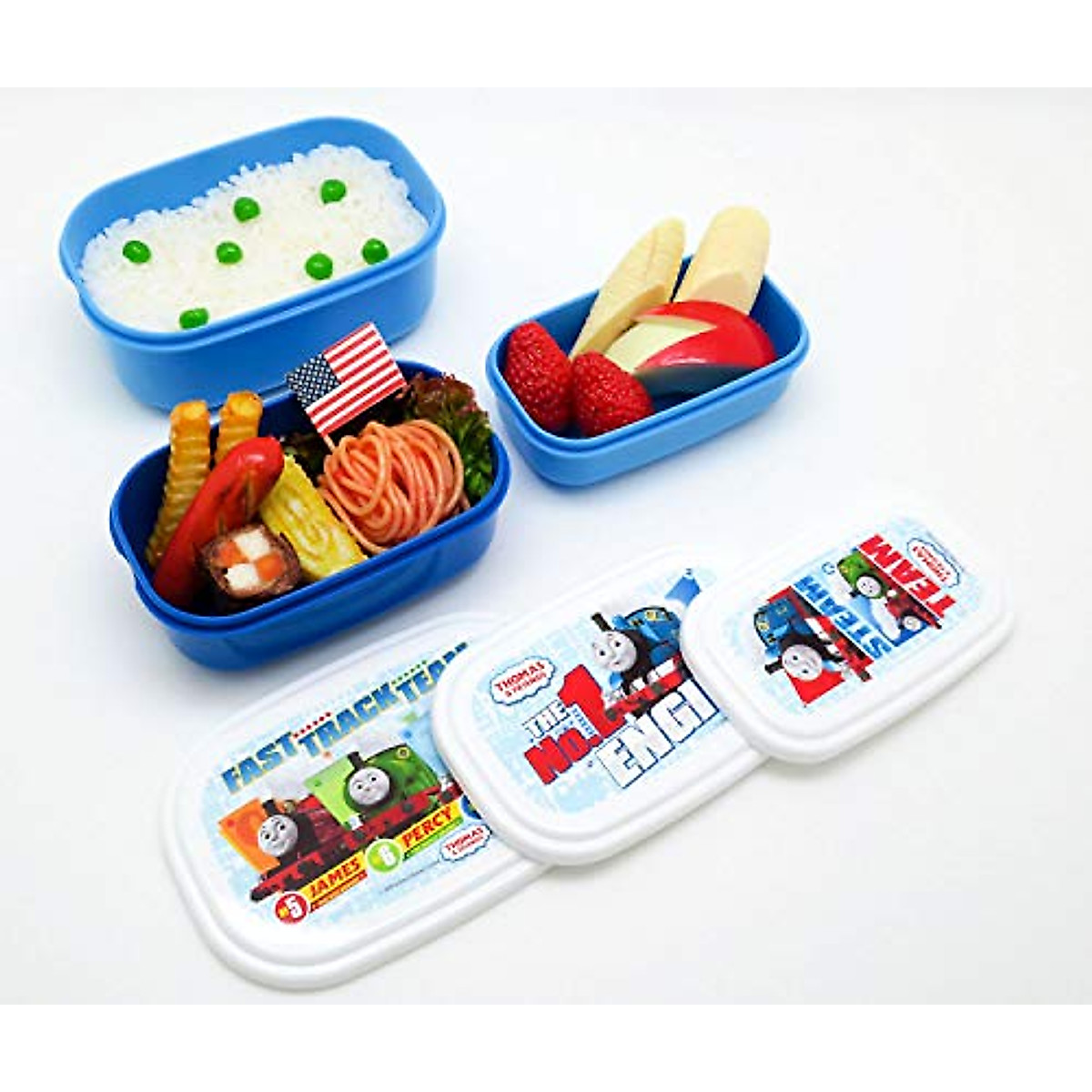 OSK - 3 Thomas the Tank Engine and Friends Lunch (Bento) Boxes with Different Designs