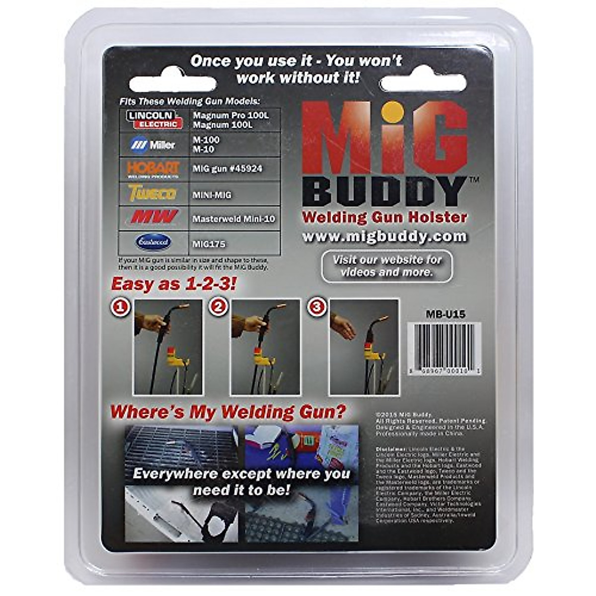 Mig Buddy MB-U15 Welding Gun Holster