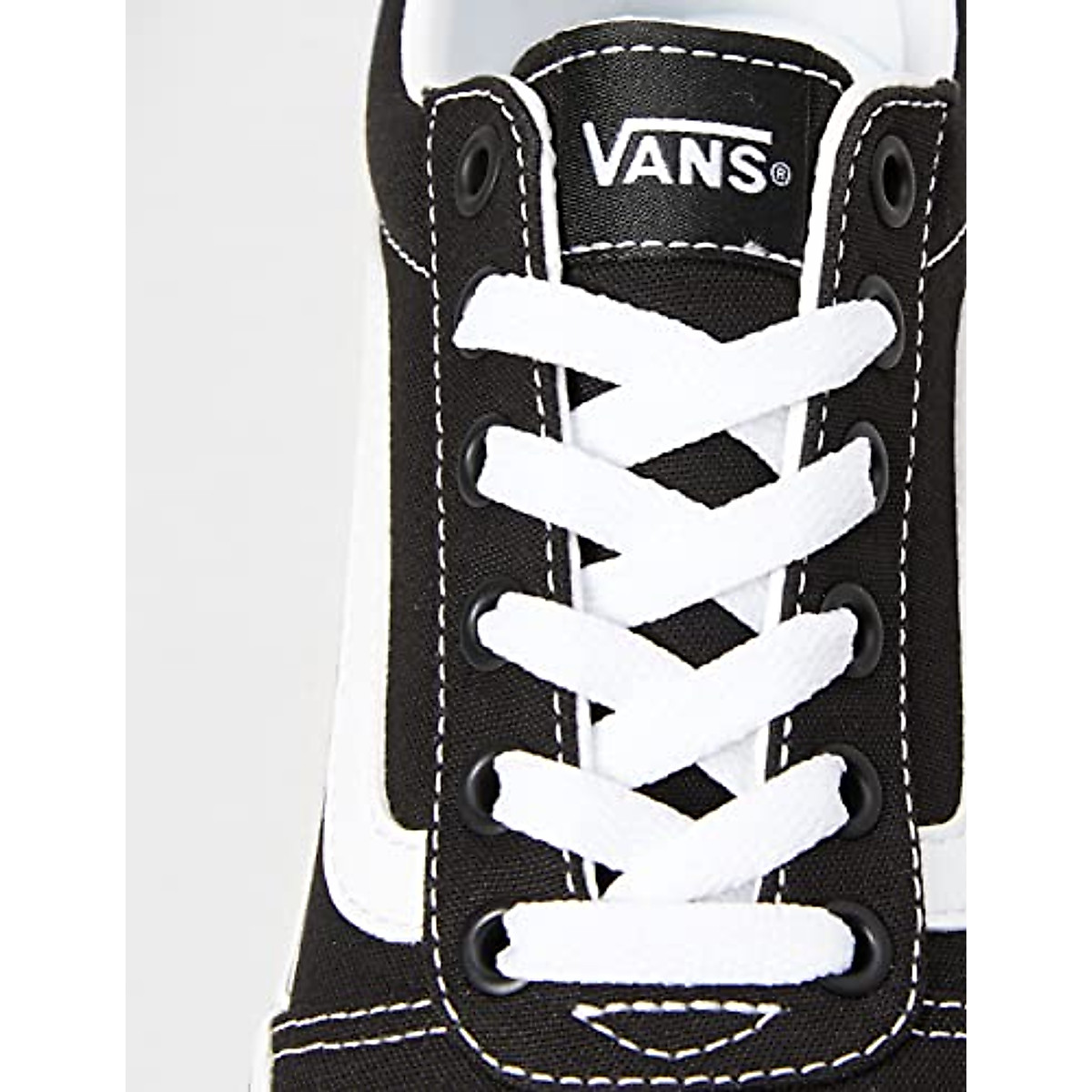 Vans Women's Ward Platform Low-Top Sneakers, Black ((Canvas) Black/White 187), 7.5
