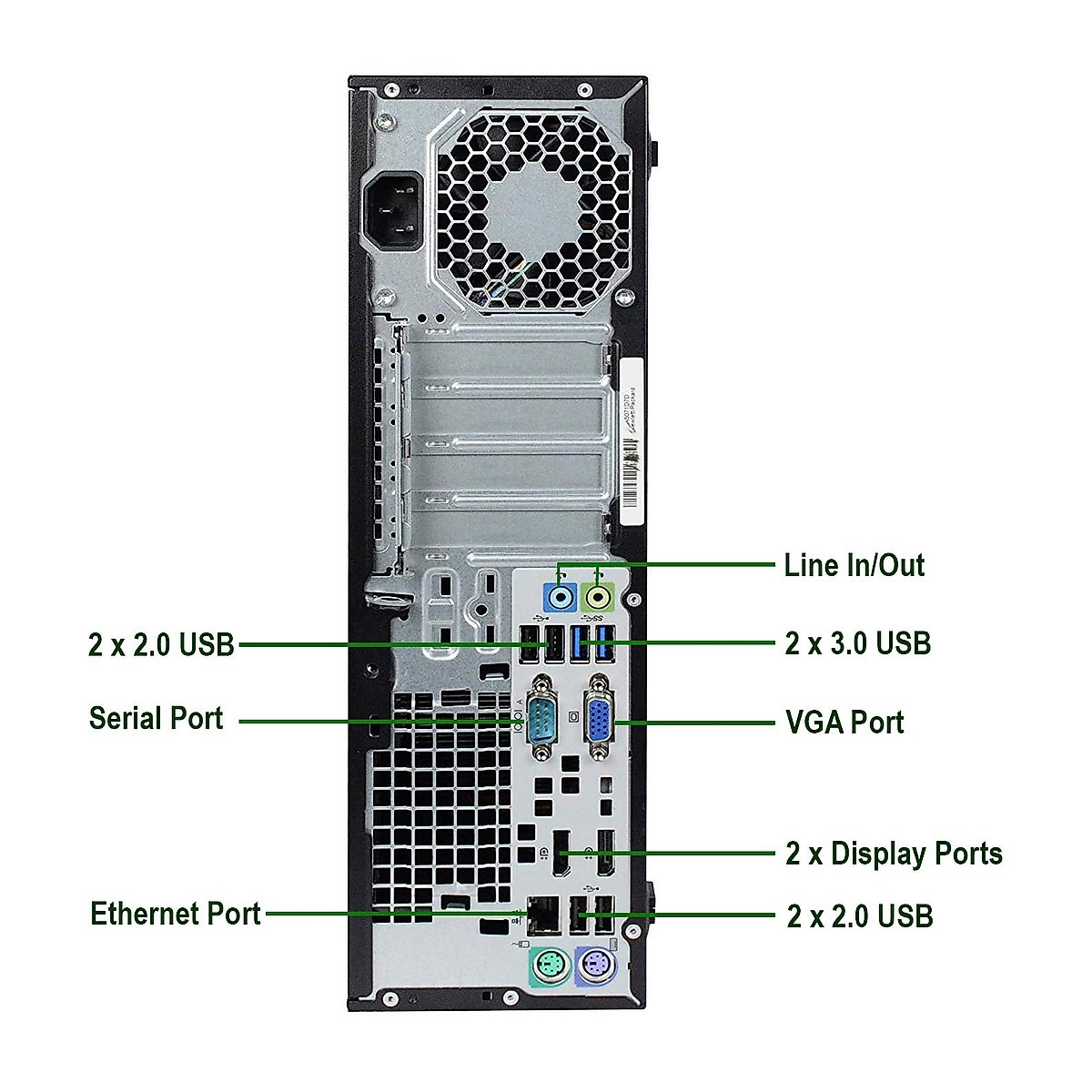 HP 800 G1 SFF Computer Desktop PC, Intel Core i7 3.4GHz Processor, 16GB Ram, 128GB M.2 SSD, 1TB HDD,Wireless Keyboard & Mouse,Bluetooth, New HP 23.8 FHD LCD Monitor, Win 10 Pro (Renewed), Black
