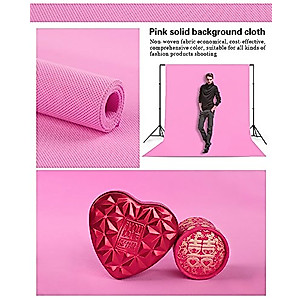LYLYCTY 5x7ft Photography Studio Non-Woven Backdrop Millennium Pink Backdrop Solid Color Backdrop Simple Background LY091
