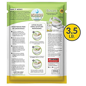 Tidy Cats Breeze Cat Litter Pellets, Refill 3.5 lb