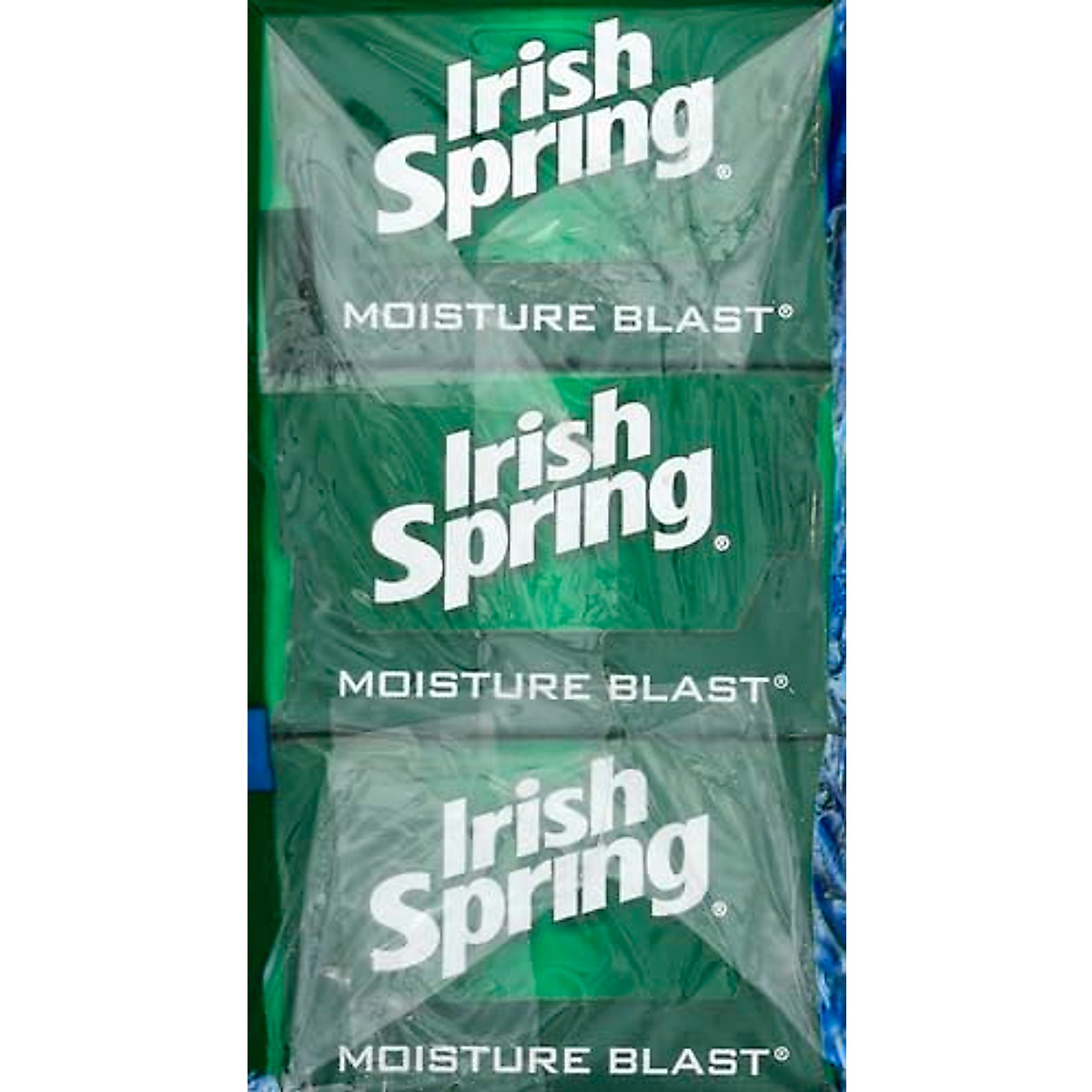 Irish Spring Deodorant Soap, Moisture Blast, 3.7 Ounce (Pack of 3)