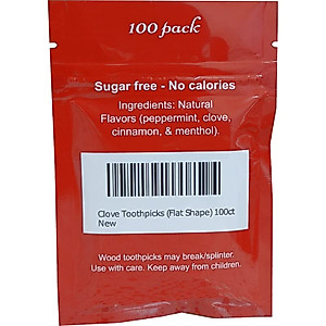 Clove Toothpicks (Flat Shape) 100ct